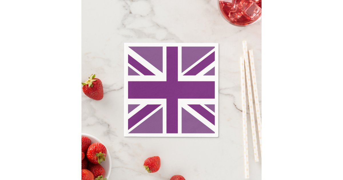 Patriotic British Union Jack Flag Napkin | Zazzle