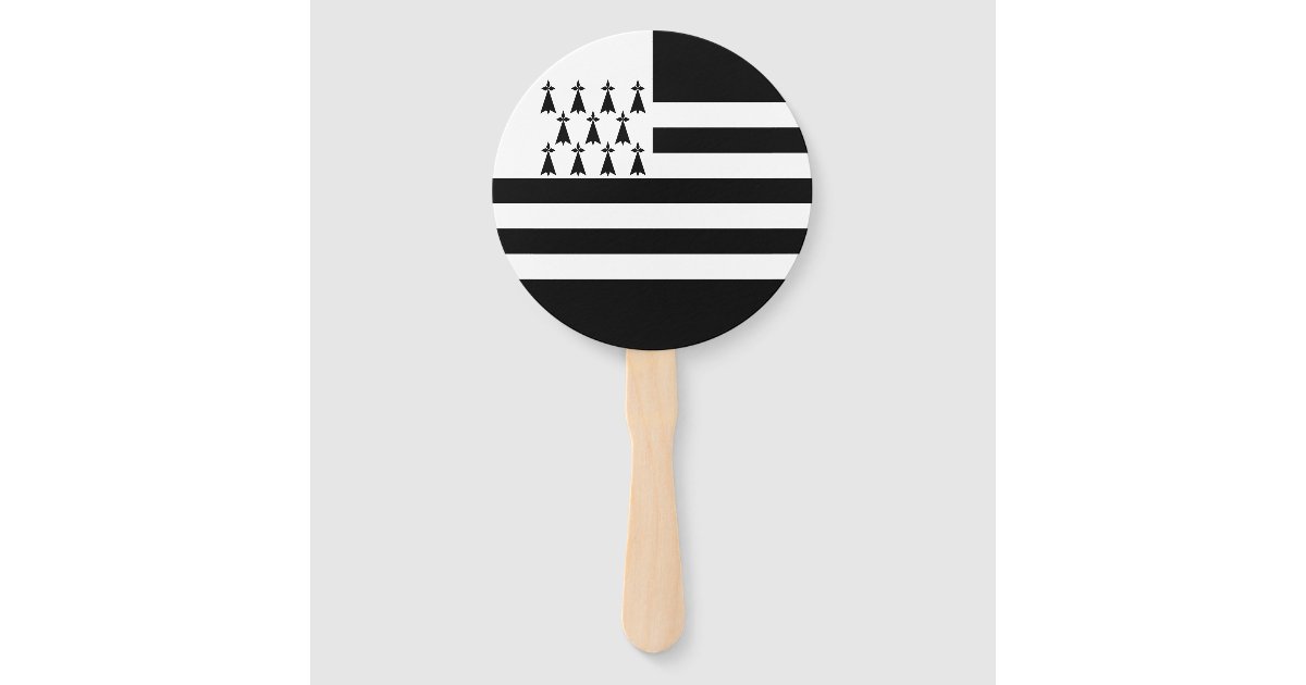 Patriotic Brittany Flag Hand Fan | Zazzle