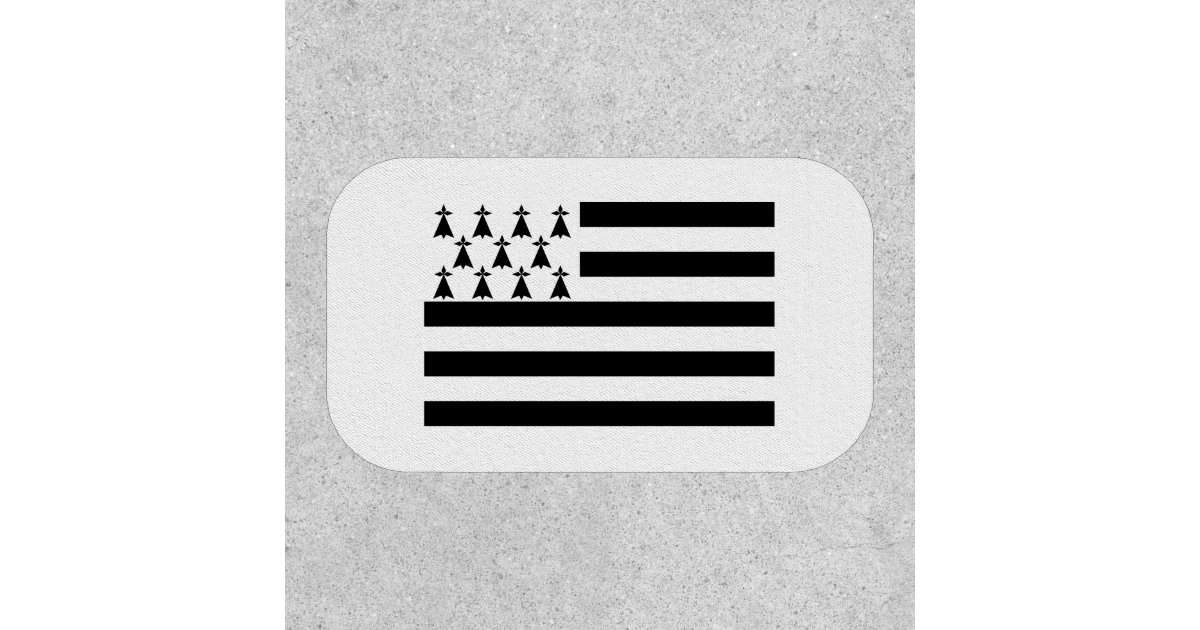 Patriotic Brittany Flag Patch | Zazzle