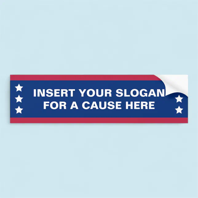 Patriotic Bumper Sticker Custom Political Slogan | Zazzle