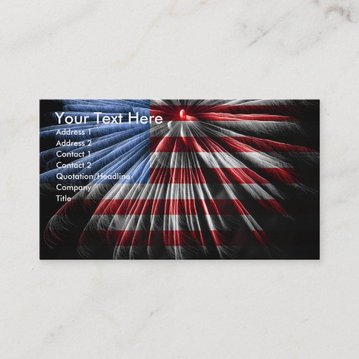 Patriotic Business Card | Zazzle
