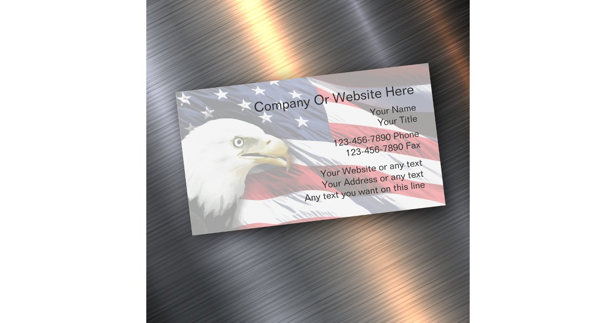 Patriotic Business Card Magnets | Zazzle