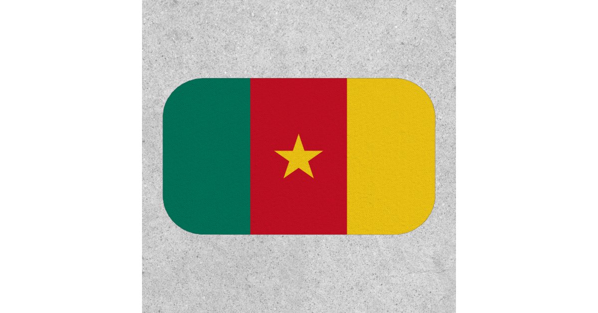 Patriotic Cameroon Flag Patch | Zazzle