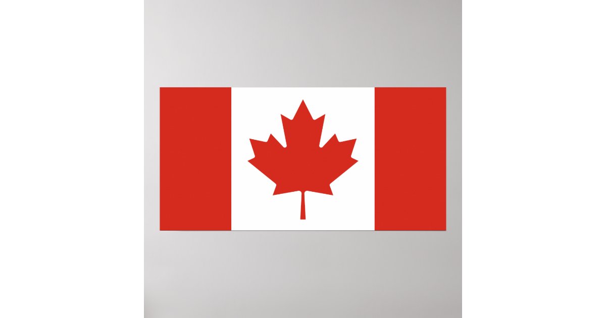 Patriotic Canadian Flag Poster | Zazzle
