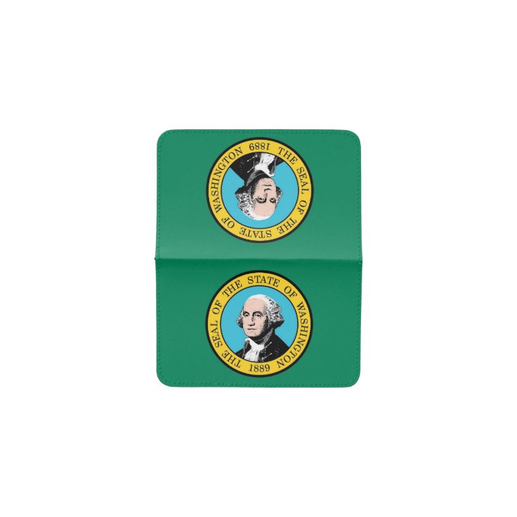 Patriotic Card Wallet flag of Washington State USA | Zazzle