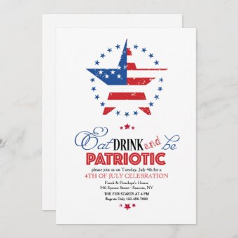 Patriotic Celebration Invitation | Zazzle