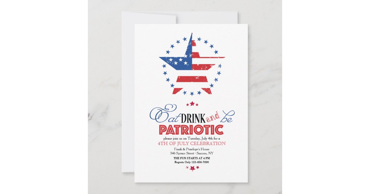 Patriotic Celebration Invitation | Zazzle