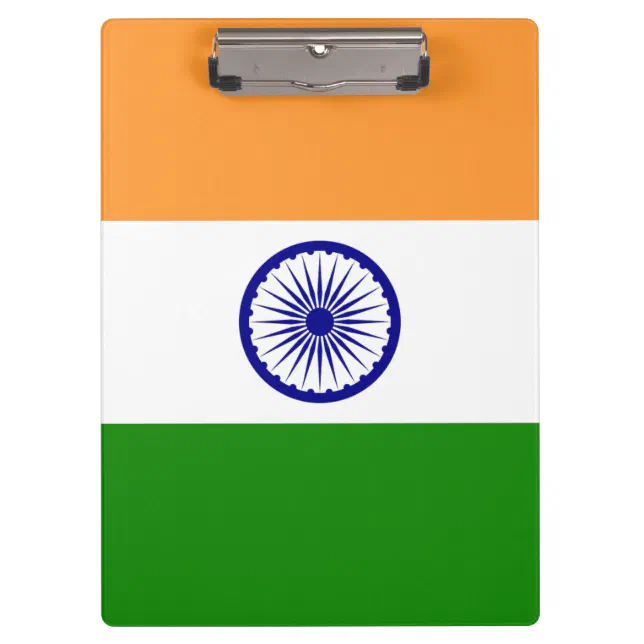 Patriotic Clipboard with flag of India | Zazzle