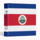 Patriotic Costa Rica Flag 3 Ring Binder | Zazzle