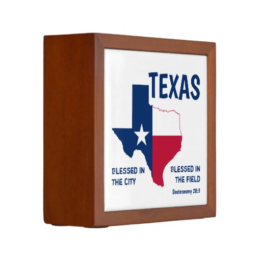 Patriotic Custom TEXAS Desk Organizer | Zazzle
