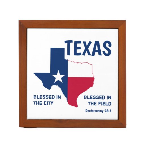 Patriotic Custom TEXAS Desk Organizer | Zazzle