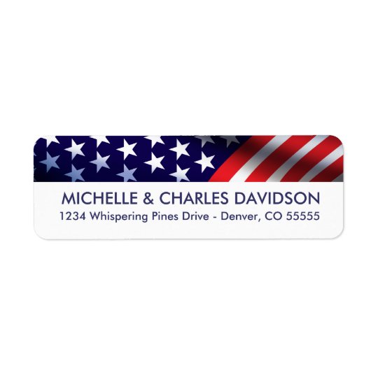 Patriotic Customized Return Address Labels | Zazzle.com