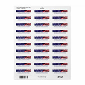 Patriotic Customized Return Address Labels | Zazzle