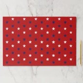 Patriotic dark red white navy blue stars placemats | Zazzle