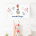Patriotic Duck Happy 4th of July Banner | Zazzle