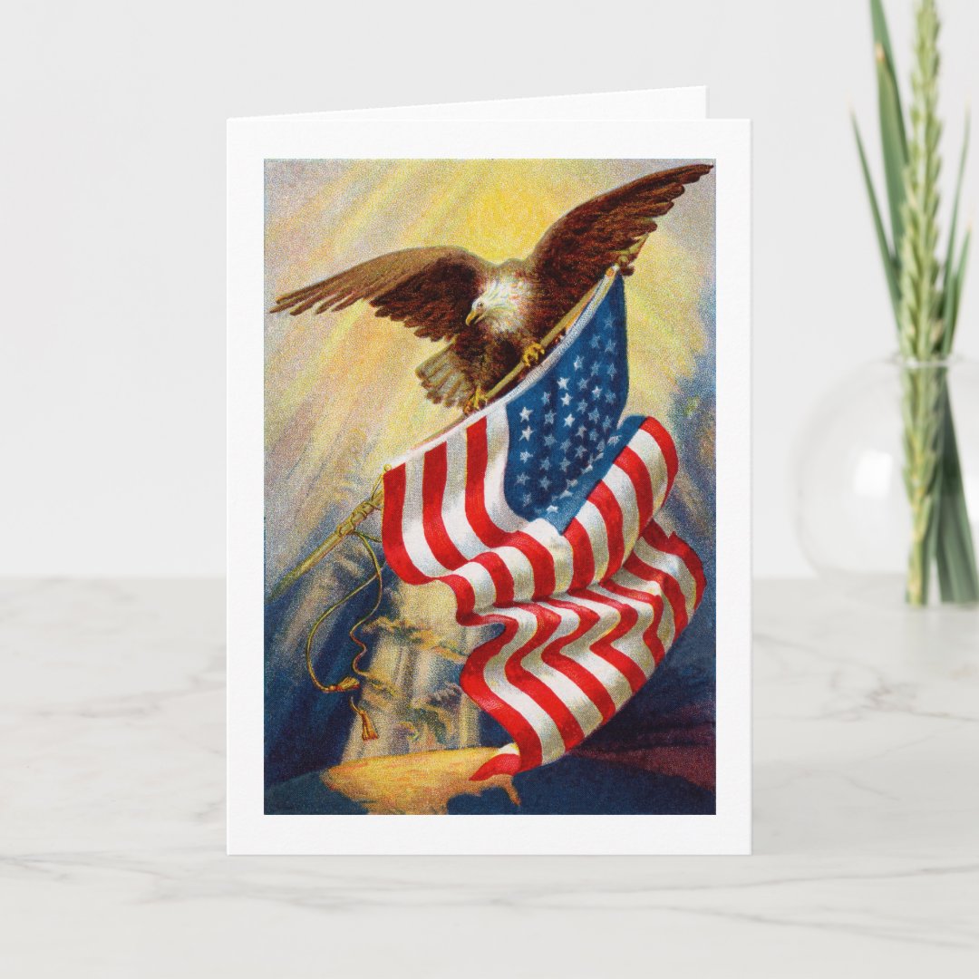 Patriotic Eagle Card | Zazzle