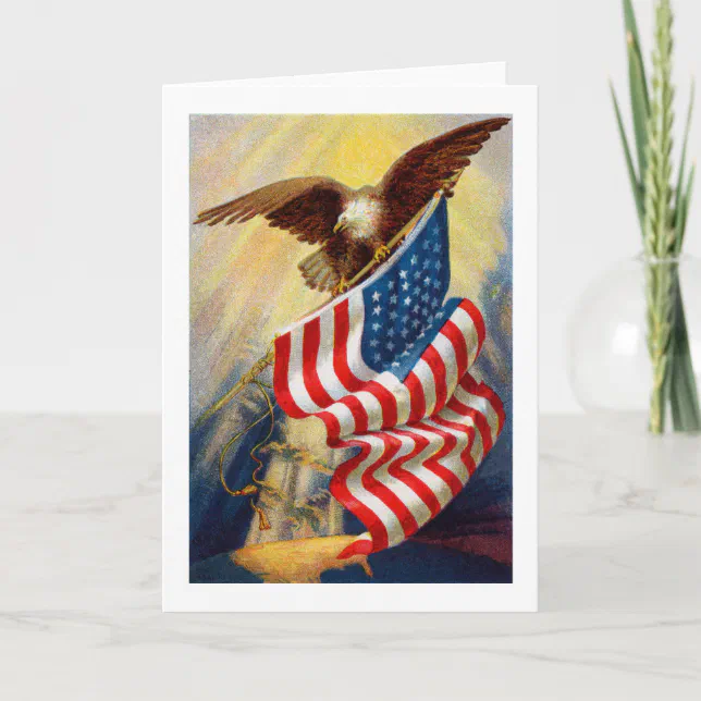 Patriotic Eagle Card | Zazzle