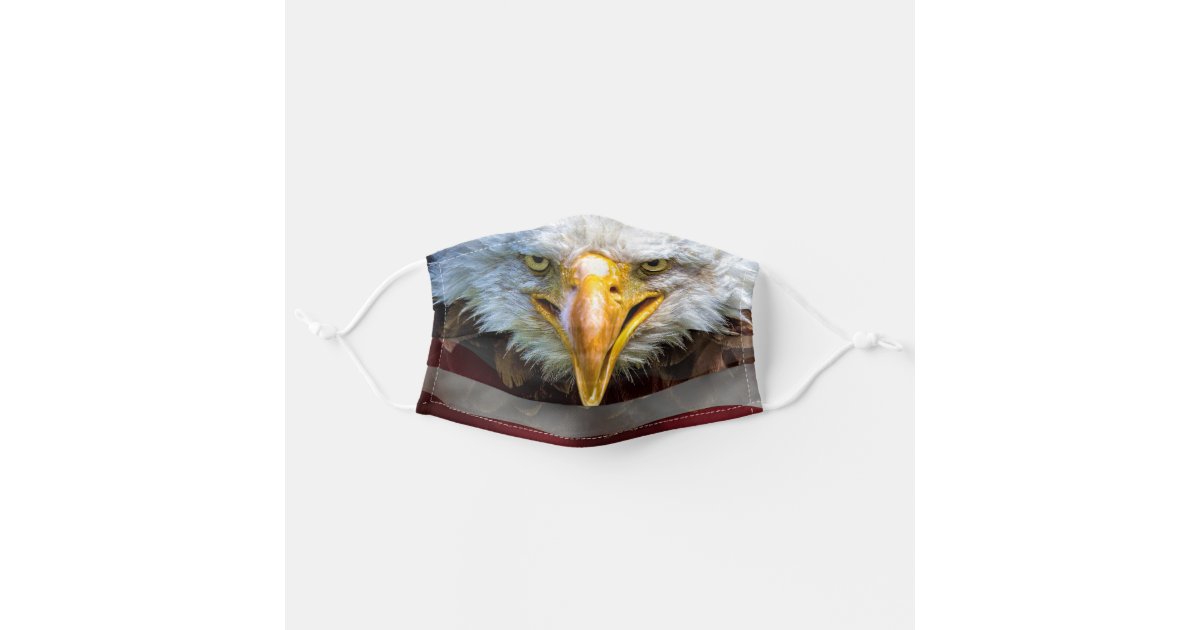 Patriotic Eagle Face Mask | Zazzle