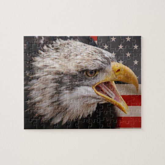 Patriotic Eagle Image Puzzle | Zazzle.com
