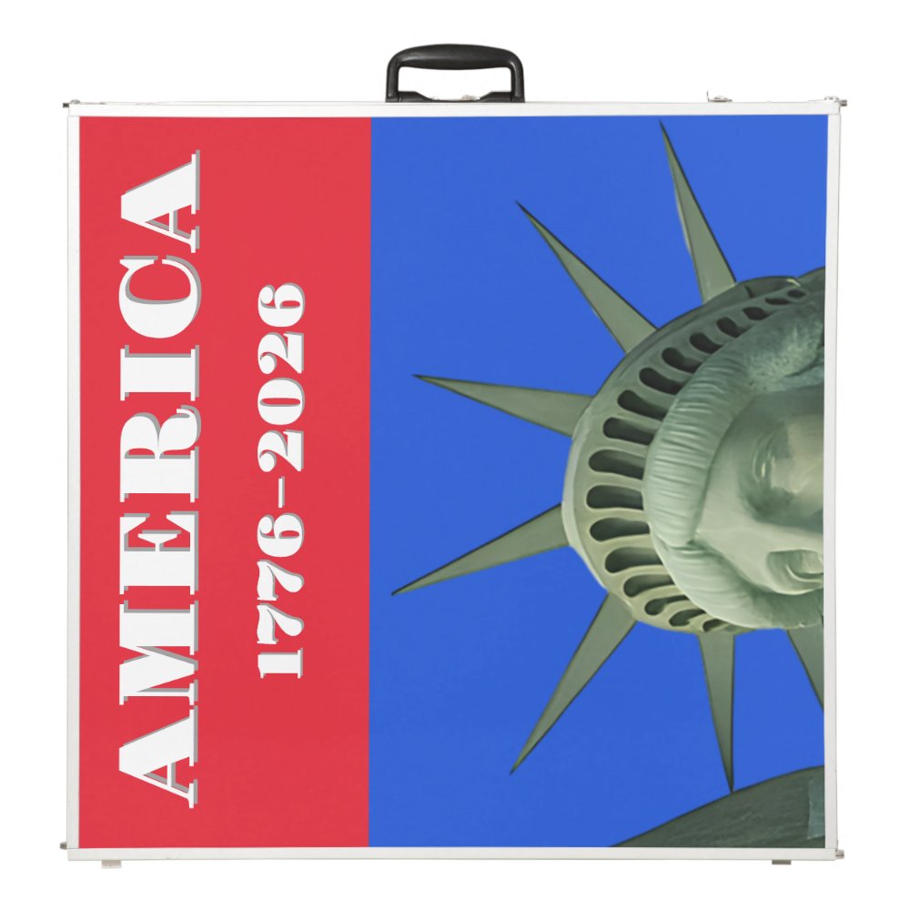 Patriotic Eagle & Liberty 1776–2026 Regulation Beer Pong Table ...