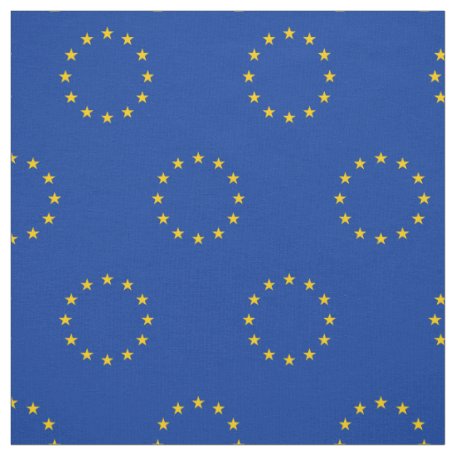 European Union flag pattern DIY fabric textile | Zazzle