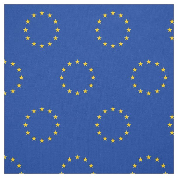 European Union flag pattern DIY fabric textile | Zazzle
