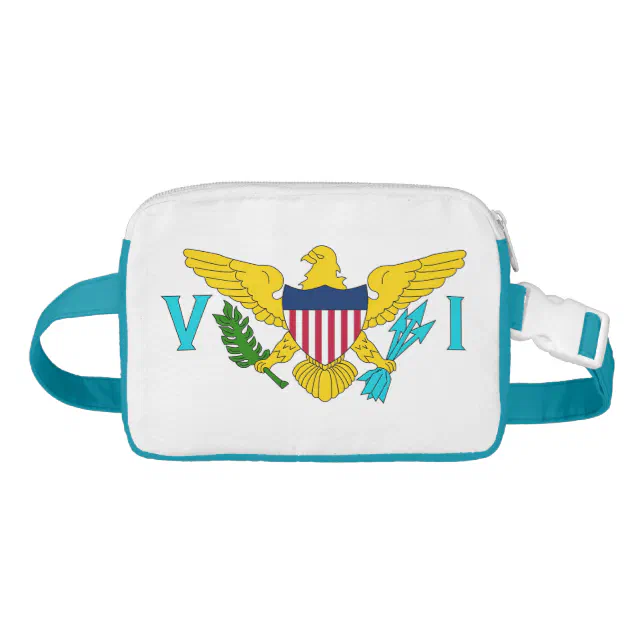 Patriotic Fanny Pack with Flag of Virgin Islands | Zazzle