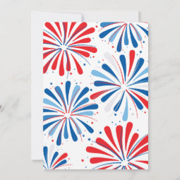 Patriotic Firecracker July Baby Shower Invitation | Zazzle