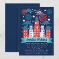 Patriotic Fireworks 4th of July Cookout Invitation | Zazzle