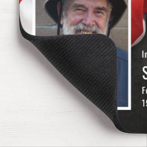 Patriotic Flag In Loving Memory Sympathy Photo Mouse Pad | Zazzle