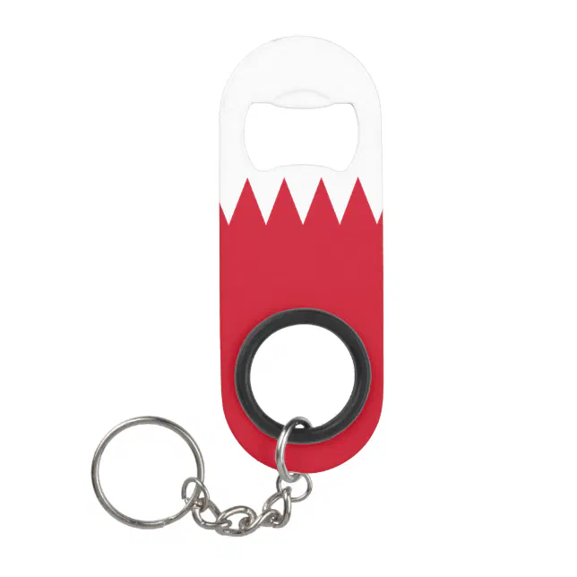 Patriotic Flag of Bahrain Keychain Bottle Opener | Zazzle