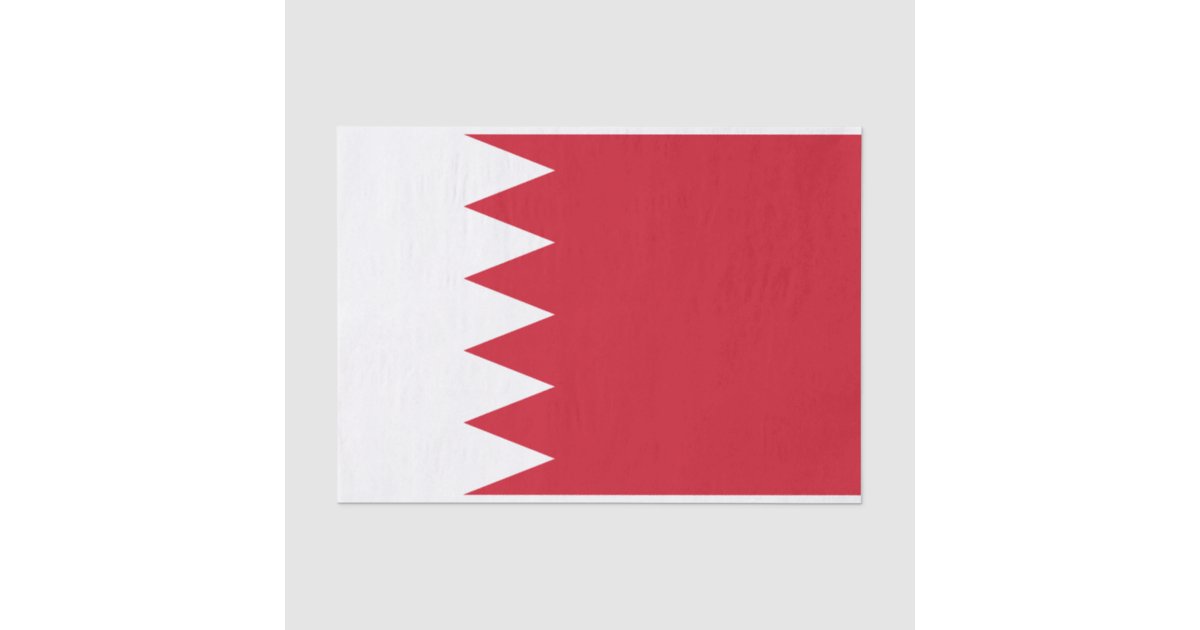 Patriotic Flag of Bahrain Tissue Paper | Zazzle