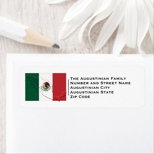 Patriotic | FLAG OF MEXICO Label | Zazzle
