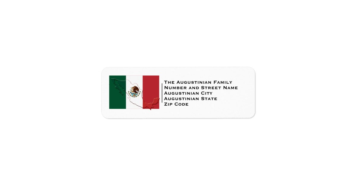 Patriotic | FLAG OF MEXICO Label | Zazzle