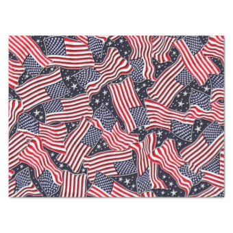 Patriotic flag pattern tissue paper | Zazzle