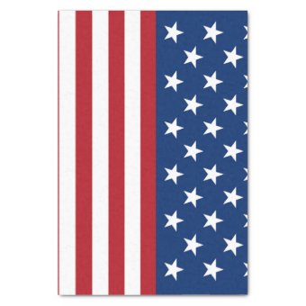 Patriotic flag patternparty tissue paper | Zazzle