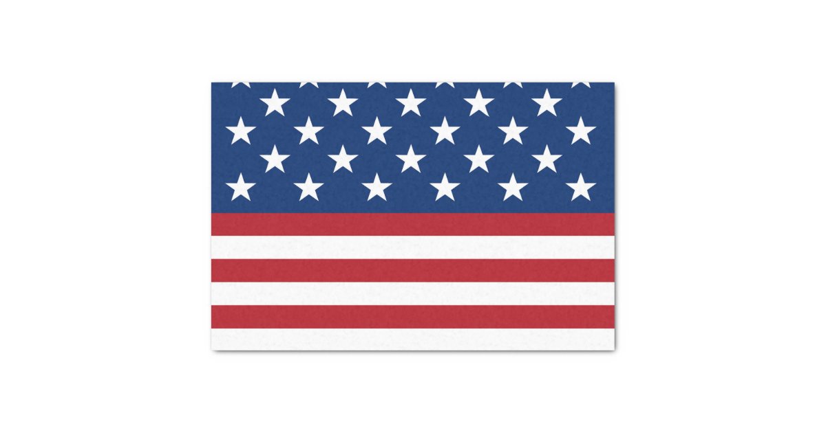 Patriotic flag patternparty tissue paper | Zazzle