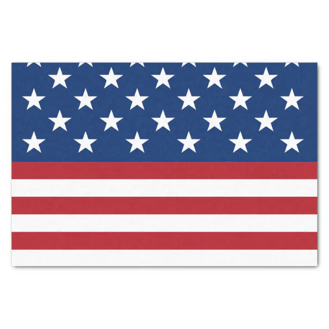 Patriotic flag patternparty tissue paper | Zazzle