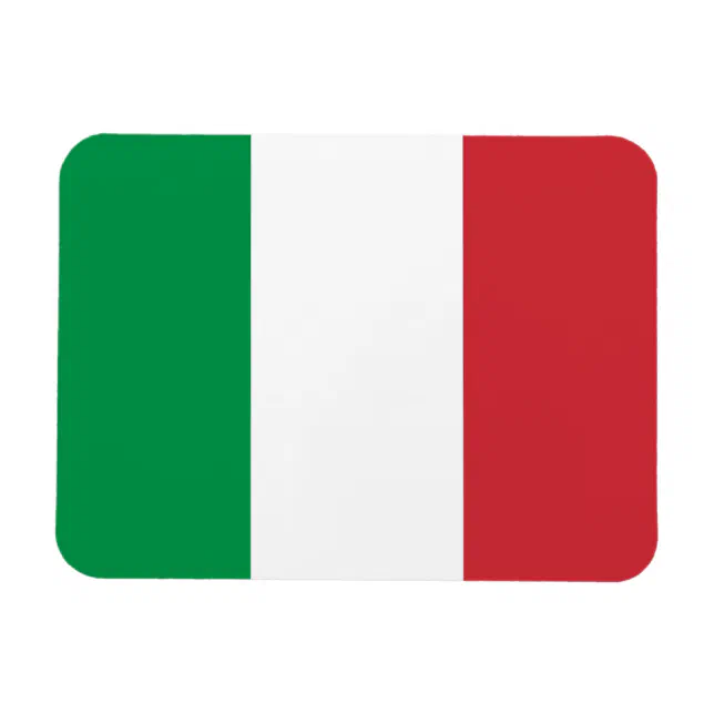 Patriotic flexible magnet with flag of Italy | Zazzle