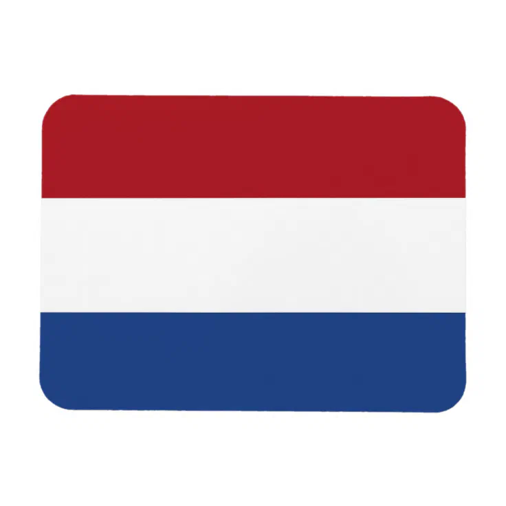 Patriotic flexible magnet with flag of Netherlands | Zazzle