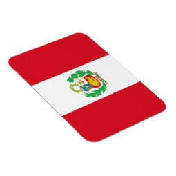 Patriotic flexible magnet with flag of Peru | Zazzle