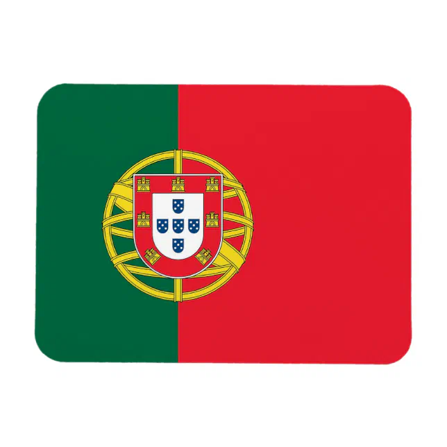 Patriotic flexible magnet with flag of Portugal | Zazzle