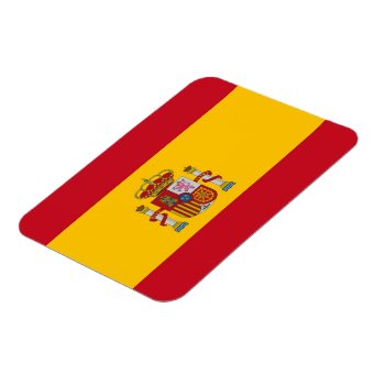 Patriotic flexible magnet with flag of Spain | Zazzle