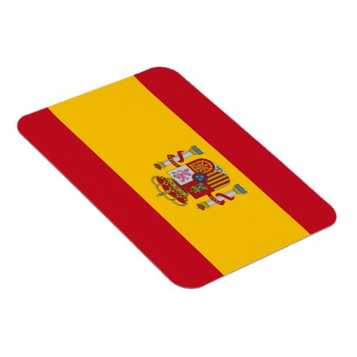 Patriotic flexible magnet with flag of Spain | Zazzle