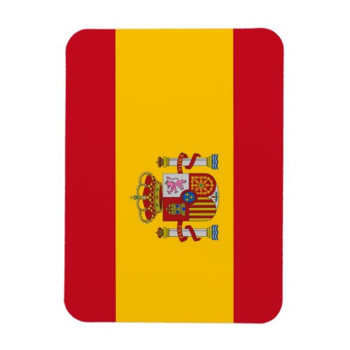 Patriotic flexible magnet with flag of Spain | Zazzle