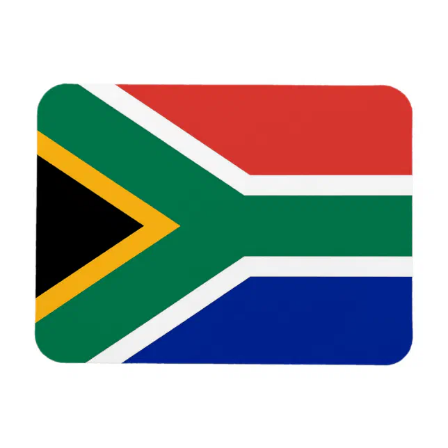 Patriotic flexible magnet with South Africa flag | Zazzle