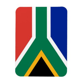 Patriotic flexible magnet with South Africa flag | Zazzle