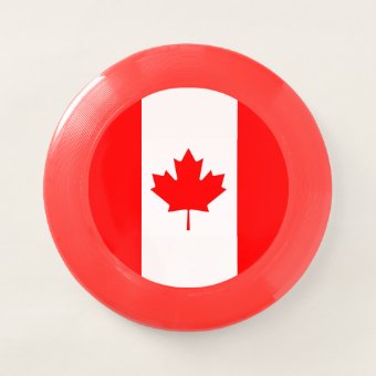 Patriotic Frisbee with Flag of Canada | Zazzle