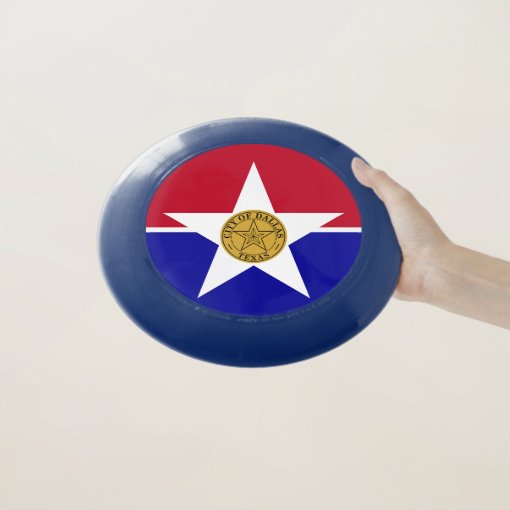 Patriotic Frisbee with Flag of Dallas | Zazzle