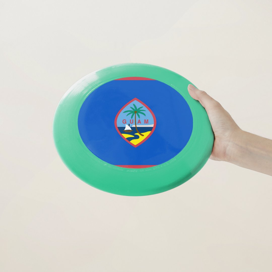Patriotic Frisbee with Flag of Guam | Zazzle